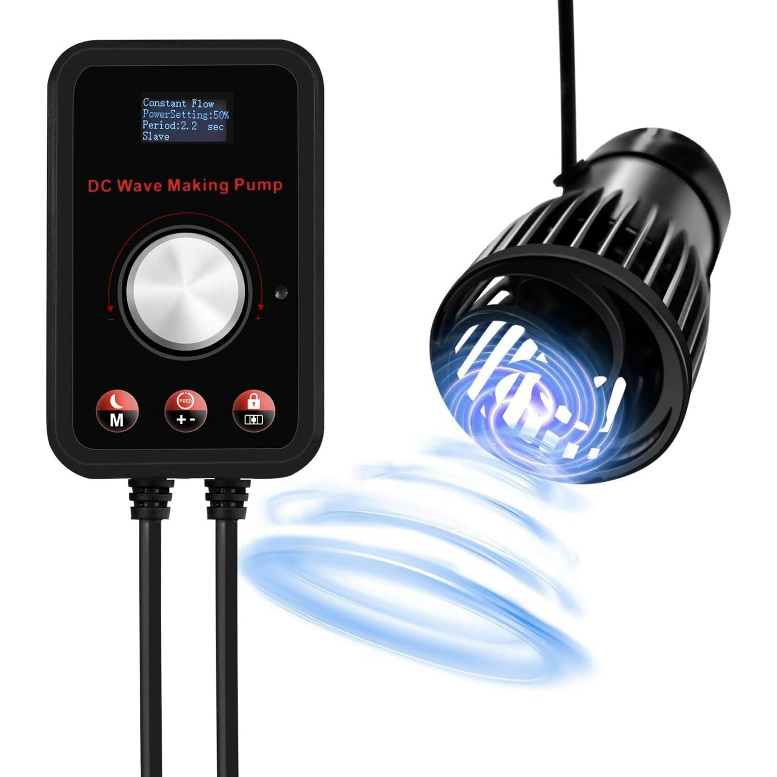 CONQUERALL 28W DC 24V Wave Maker 660-4700GPH Marine Aquarium Reef ...