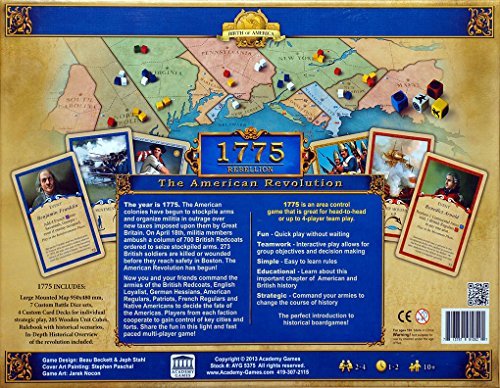 Academy Games | 1775 Rebellion The American Revolution | Board Game | 2 ...