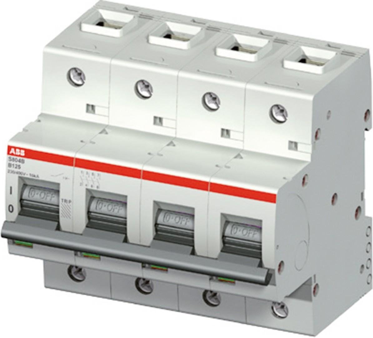 Abb-entrelec s800-c - Interruptor automático s804b-c80 4 polos 80a ...