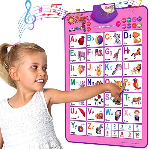 Just Smarty Interactive Alphabet Wall Chart | Talking ABCs & 123s Music ...