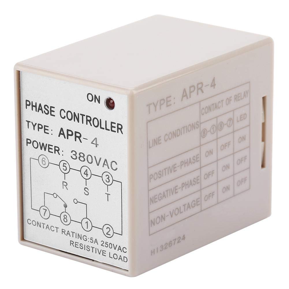 APR-4 Phase Loss Reverse Protection Relay Phase Sequence Controller 10A ...