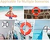 20 Inch Life Preserver Ring with Water Floating Lifesaving Rope 98.4FT ...