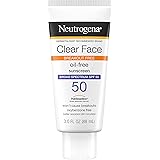 Amazon.com: Neutrogena Clear Face Liquid Lotion Sunscreen for Acne-Prone Skin, Broad Spectrum ...