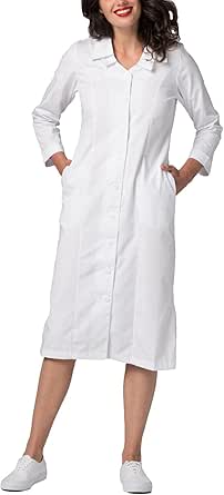 Amazon.com: Adar Universal Scrub Dress for Women - Embroided Collar ...
