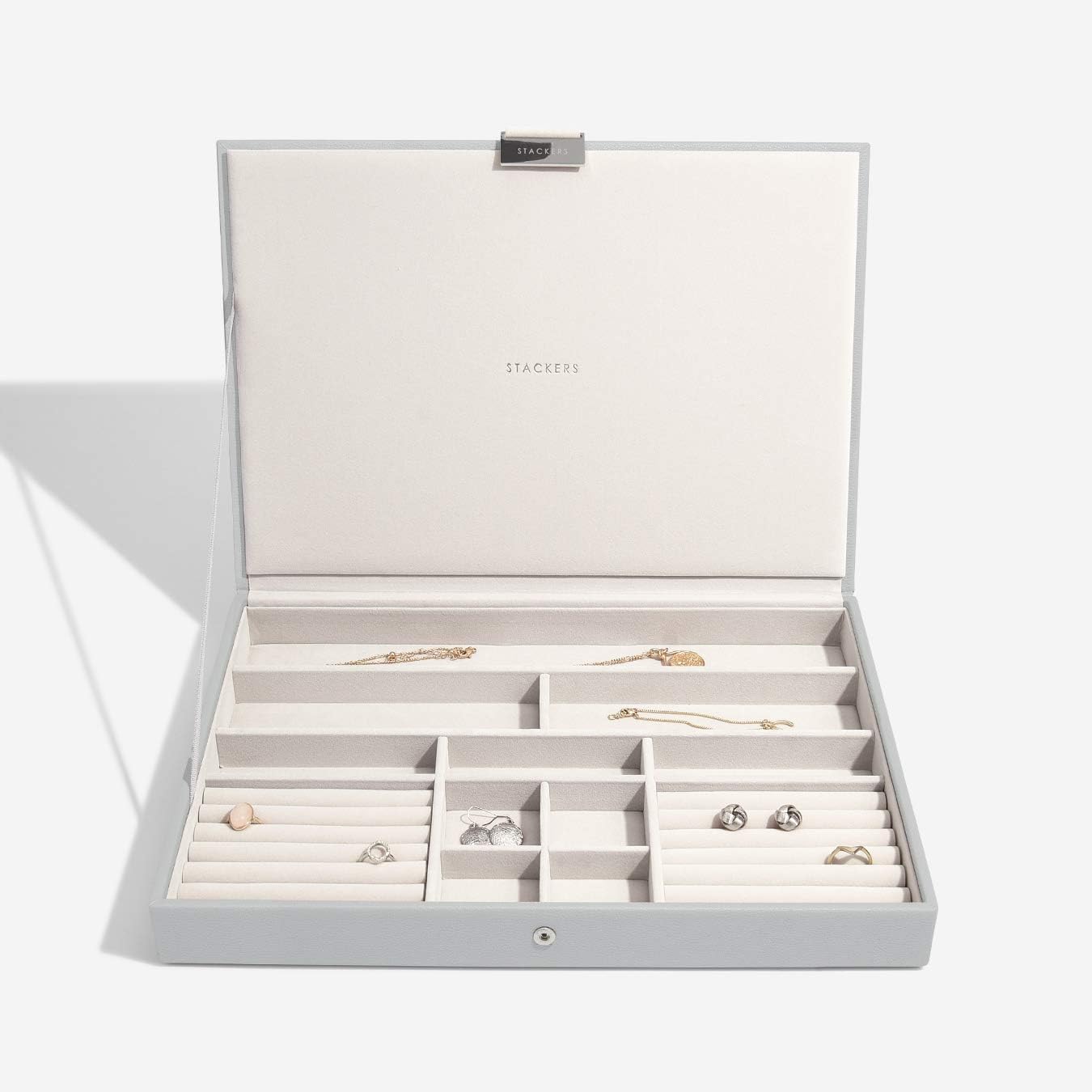 Stackers Pebble Grey Supersize Jewellery Box – Set of 3 – BigaMart