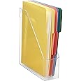 Amazon.com: mDesign Plastic Slim Vertical File Folder Storage Organizer ...