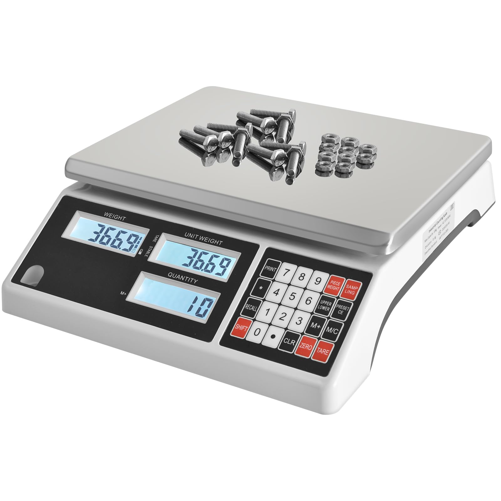 Industrial Counting Scale (10kg, 0.1g) Digital Inventory Counting Scale ...
