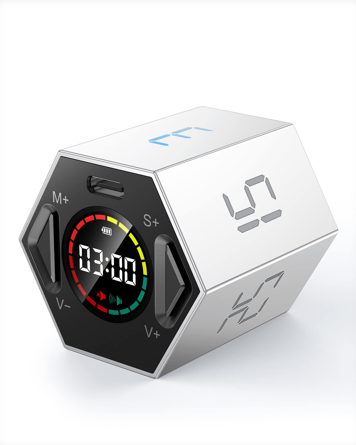 Mua Ticktime Pomodoro Timer, Productivity Cube, Hexagon Magnetic Flip Focus Timer, Mute ...