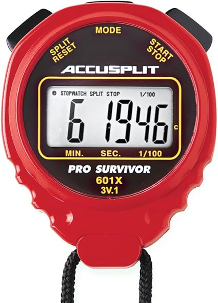 ACCUSPLIT Pro Survivor - A601XBK Stopwatch, Clock, Extra Large Display ...