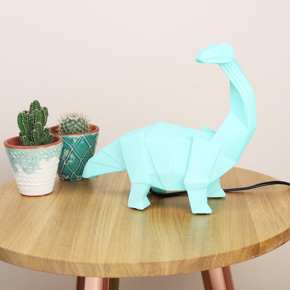 Dinosaur Lamp Green Origami Diplodocus Night Light by Disaster Designs ...