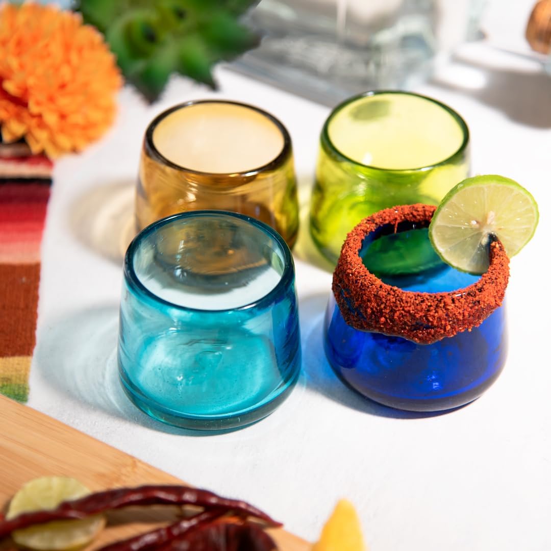Mua Mezcal & Tequila Sipping Glasses - Set of Four | Artisan Hand Blown ...