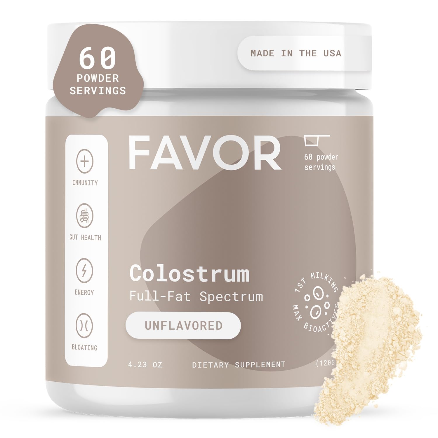 Mua Favor Bovine Colostrum Powder Supplement - Whole Full-Fat Spectrum ...