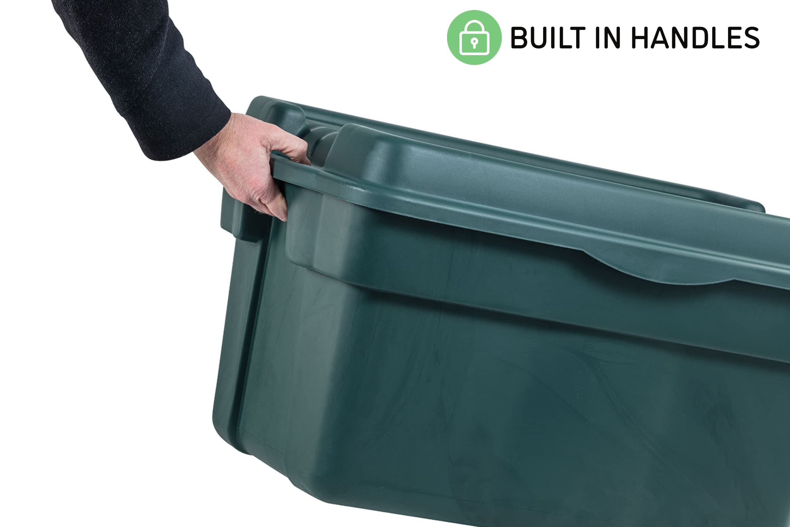 Mua Rubbermaid ECOSense High-Top Storage Totes 28 Gal Pack of 3 Durable ...