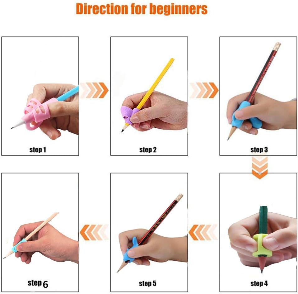 Pencil Grippers for Kids Handwriting 20Pcs Finger Grips Holder ...