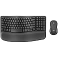 Amazon.com: Logitech Wave Keys MK670 Combo, Wireless Ergonomic Keyboard ...