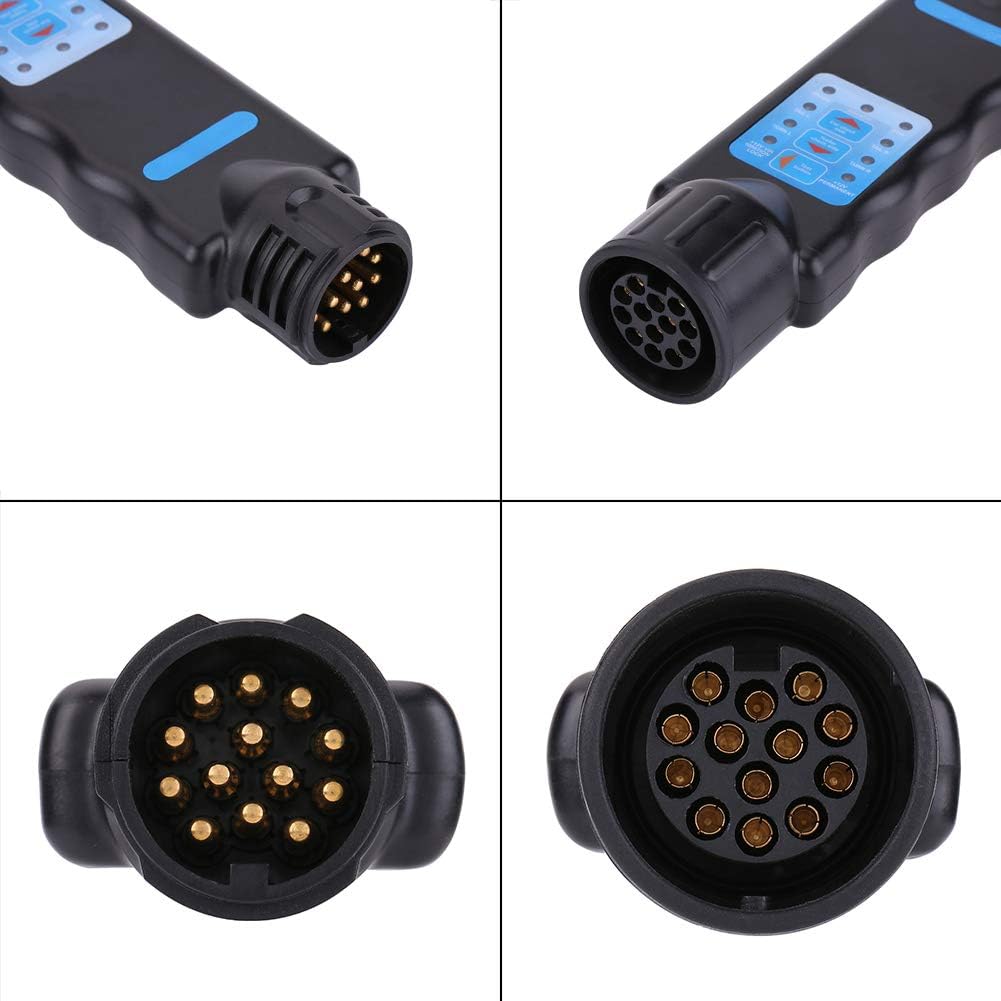 12V 13 Pin LED Trailer Socket Tester Car Truck Trailer Plug Socket ...
