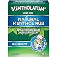 Mentholatum Natural Menthol Rub Ointment, Vapourizing Rub, Cough ...