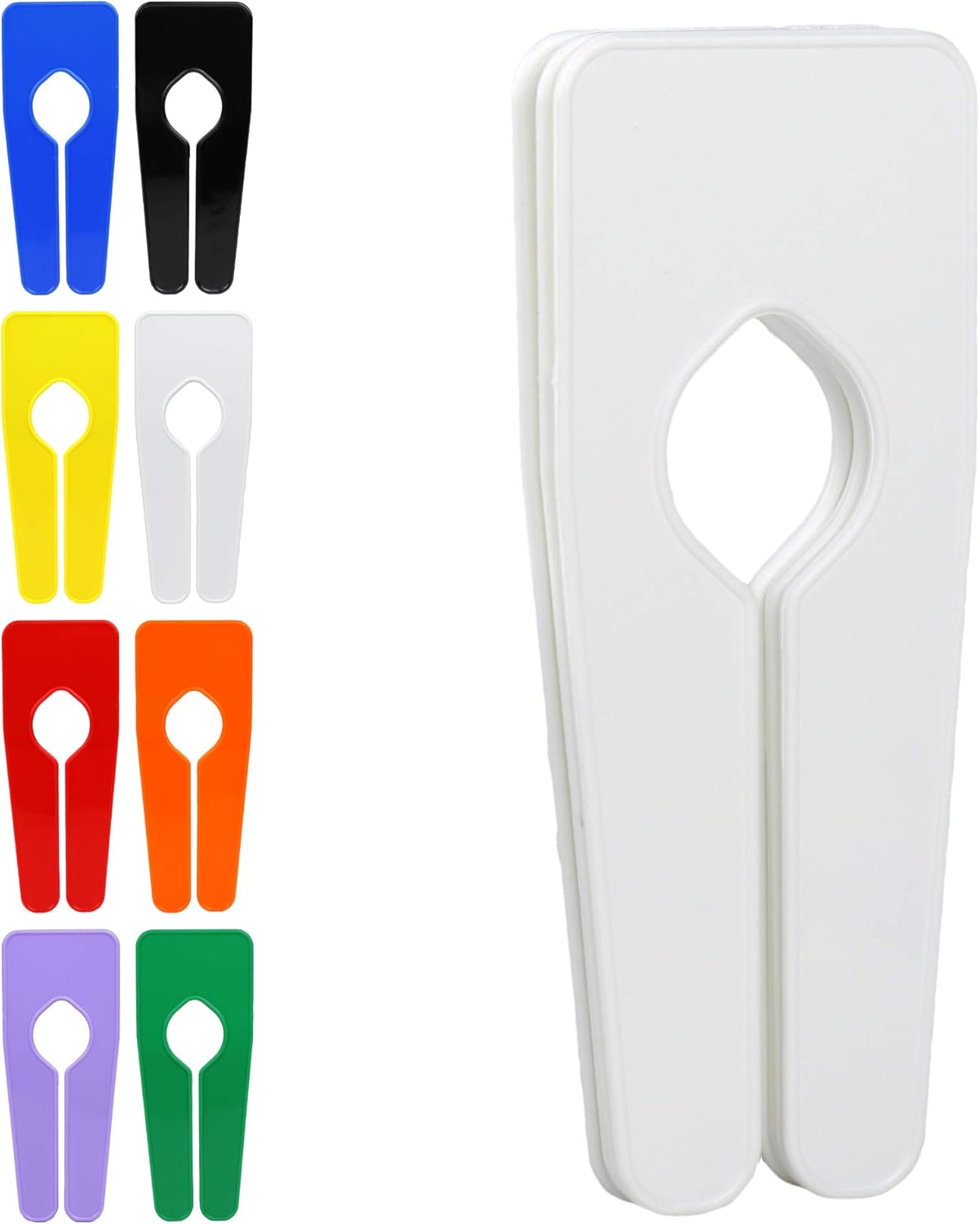 The Hanger Store 5 White Rail Dividers for Clothes Rails and Wardrobes ...