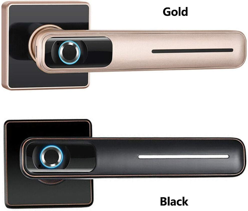 WENKEN Smart Biometric Fingerprint Handle Door Lock,Anti-theft Smart ...