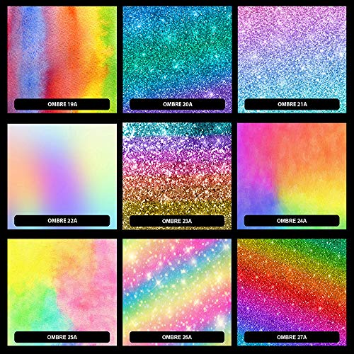 Ombre Patterns HTV/Iron-On Printed on Siser ColorPrint Easy Single 20 ...