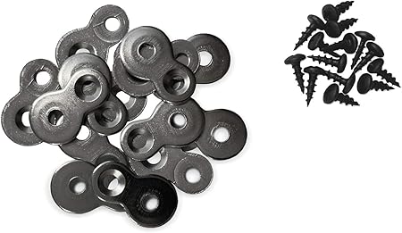 Amazon.com: 40 Pack Figure 8 Shaped Steel Desk Top Fastener Clip, Heavy ...