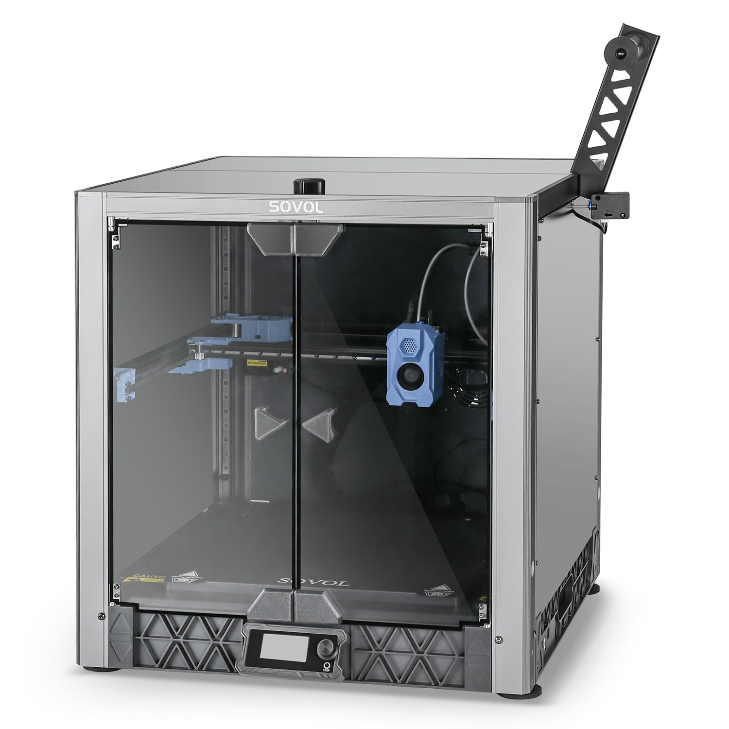 Sovol Metal and Tempered Glass Open Enclosure with Drag Chain and ...