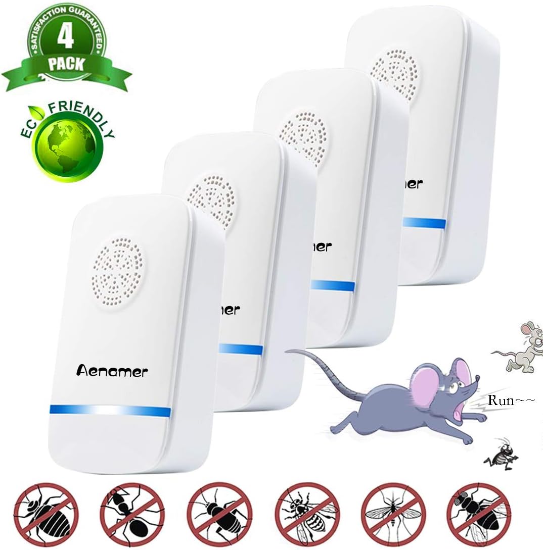 Aenamer Ultrasonic Pest Repeller Wall Plug-in - 2019 Upgraded Indoor ...