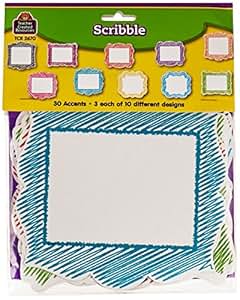 Amazon.com : Teacher Created Resources Scribble Accents (2670) : Office ...