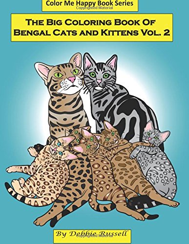 Amazon.com: The Big Coloring Book Of Bengal Cats and Kittens: 40 ...