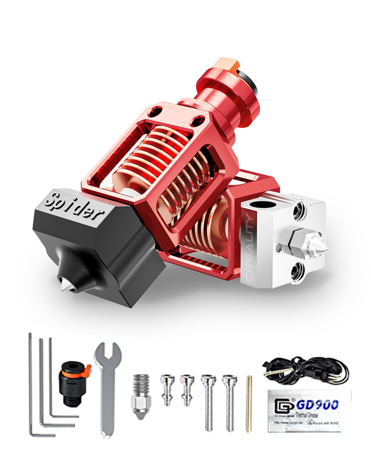 Official Creality Spider V3 High Temperature and High Flow Hotend Pro,All Metal Hotend Upgrade ...