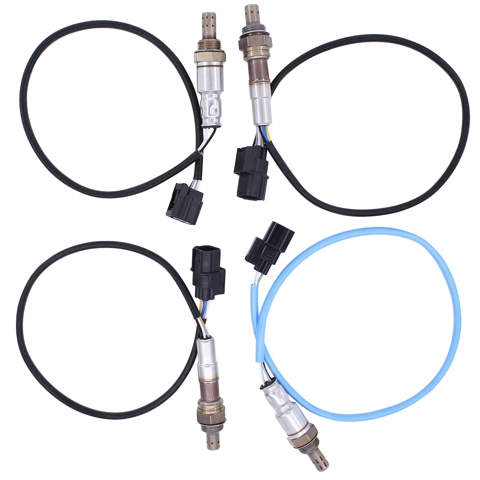 NewYall 4pcs 3.5L Upstream and Downstream O2 Oxygen Sensor for Acura MDX RLX TLX Honda Pilot ...
