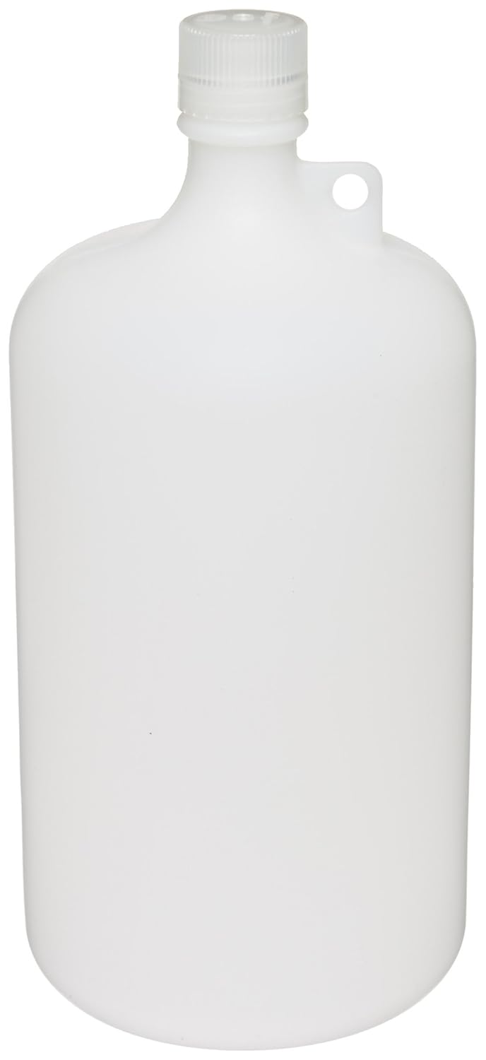 Nalgene 2097-0010 HDPE Fluorinated Narrow Mouth Bottle with PP Screw ...