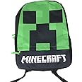 Amazon.com | Mad Engine Minecraft Creeper Face Backpack Bookbag One ...