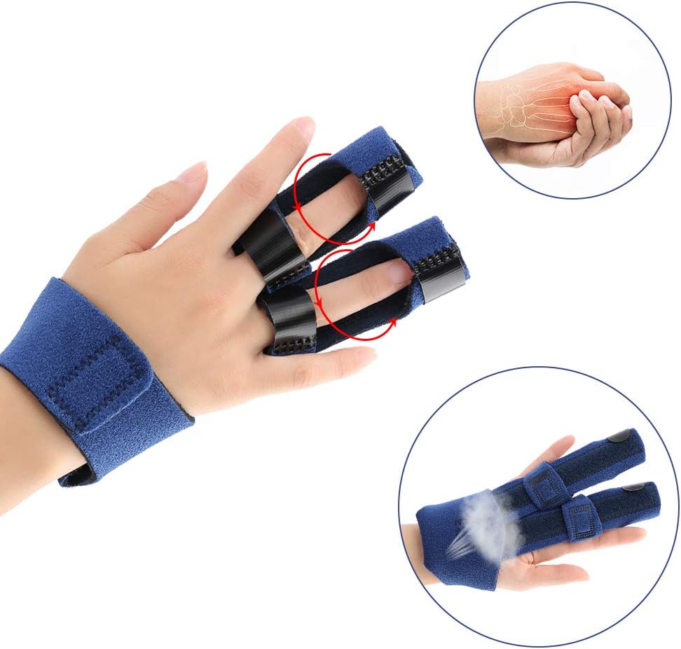 TMISHION Finger Splint for Two Fingers – For Fractures, Injuries, Post ...