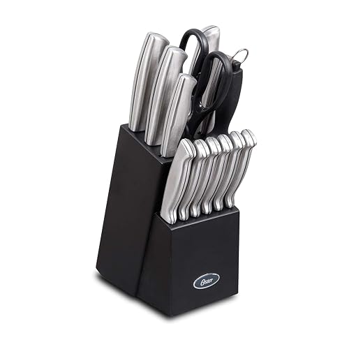 Oster Baldwyn 14 Piece Stainless Steel Cutting Kitchen Knife Cutlery ...