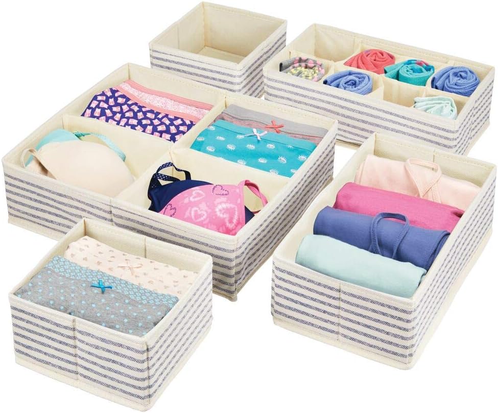 Amazon.com: mDesign Soft Fabric Dresser Drawer and Closet Storage ...