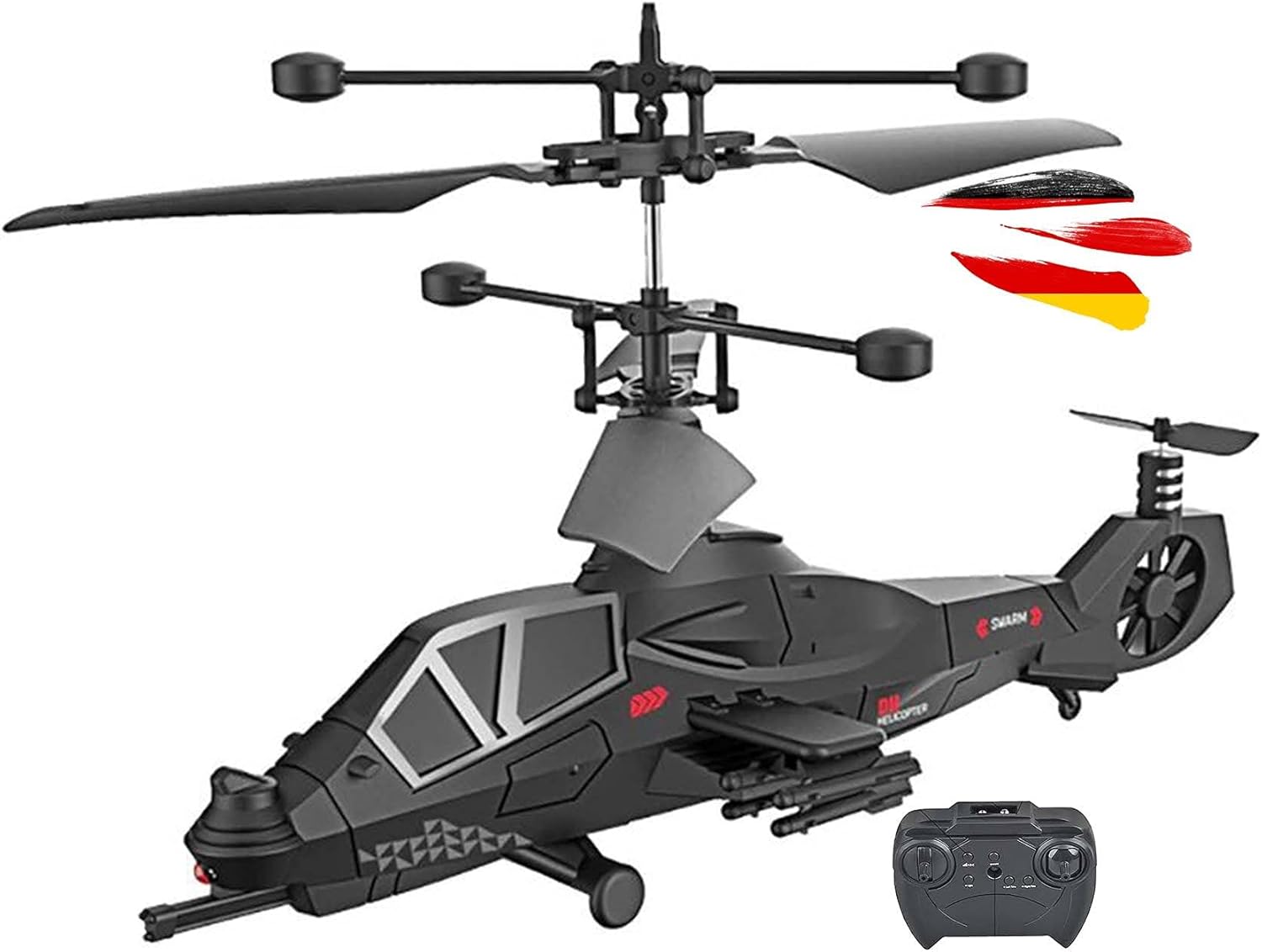 3.5 Channel RC Remote Controlled Mini Blackhawk UH-60 Apache Military ...