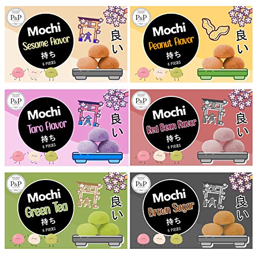 Mochi Snack Box (36 CT). Japanese Rice Cake Mochi Gift Box Variety Pack ...