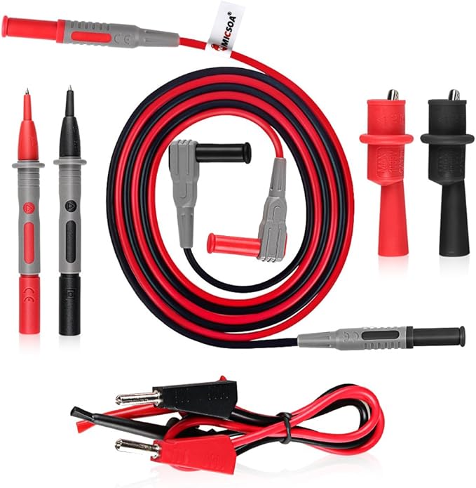 Amazon.com: Micsoa Multimeter Leads Kit, Electrical Multimeter Test ...