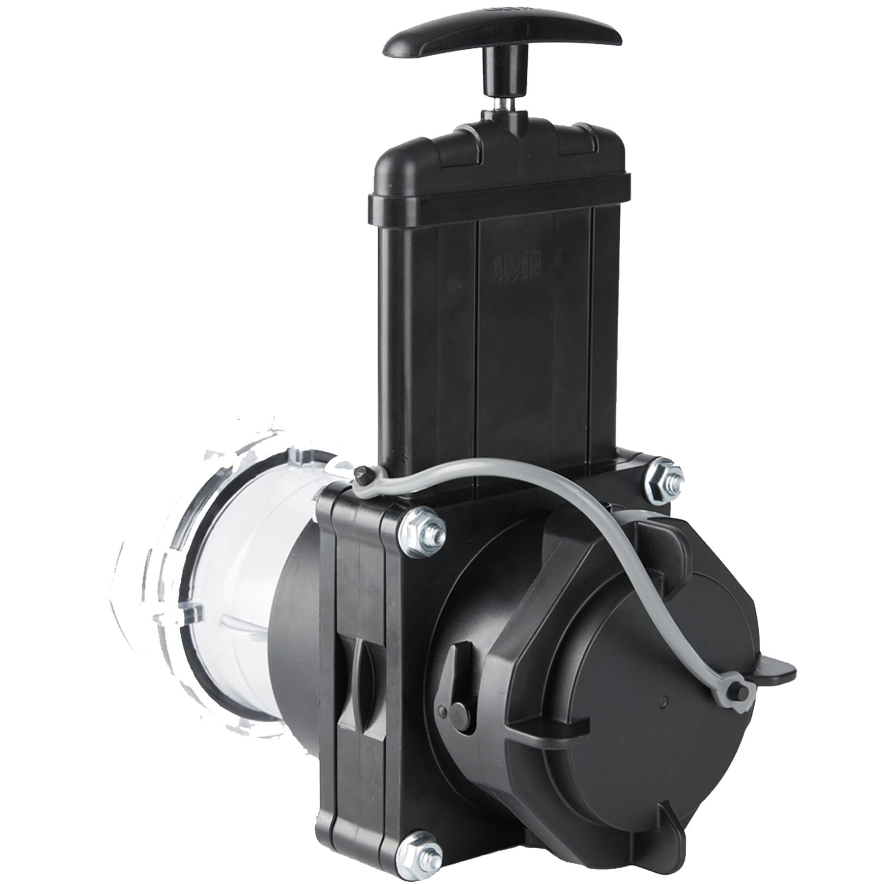 GLOBIZ Twist-On Waste Valve RV Gate Valve with Built-in Clear Adapter ...