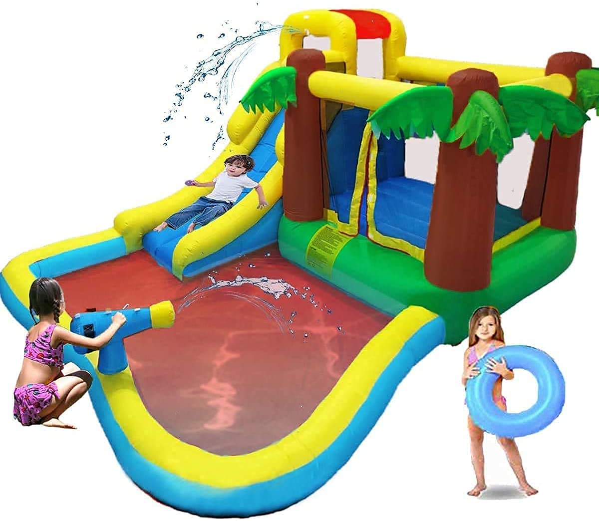 Mua MEIOUKA Inflatable Water Bounce House with 450W Blower Water Slides ...