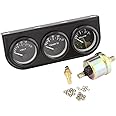 Amazon.com: 2'' Triple Gauge Set Includes Oil Press & Water Temp Gauges ...