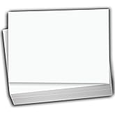 Amazon.com : Hamilco White Cardstock Thick Paper - Blank Index Flash ...