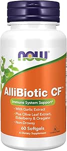 Amazon.com: NOW Supplements, AlliBiotic CF™, with Garlic Extract, Olive Leaf Extract, Elderberry ...