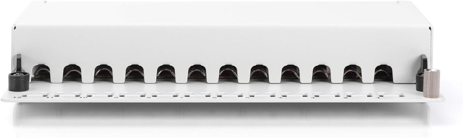 Desktop CAT 6A, Class EA patch panel, shielded, grey – BigaMart
