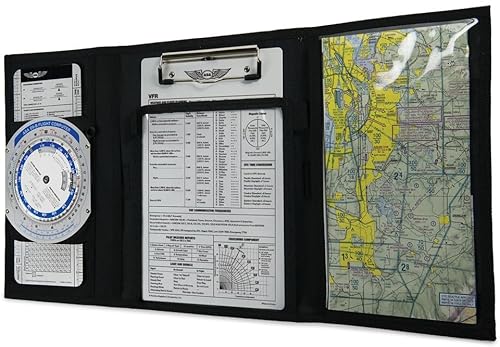 ASA KB-3-A Tri-Fold VFR Kneeboard with Clipboard and Map Pocket in ...