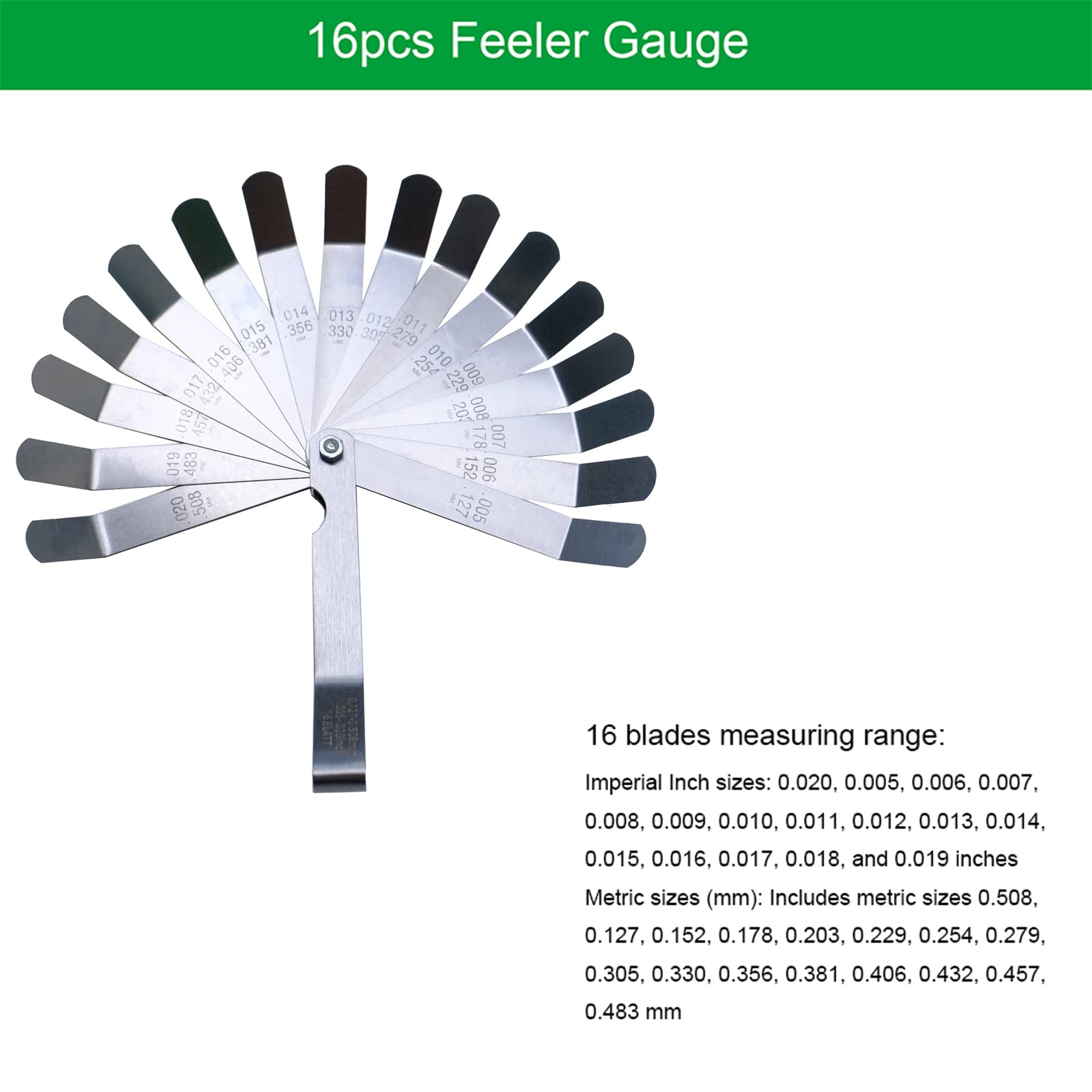 Mua Feeler Gauge Set, Feeler Gauge with 32 Blades and Feeler Gauge with ...