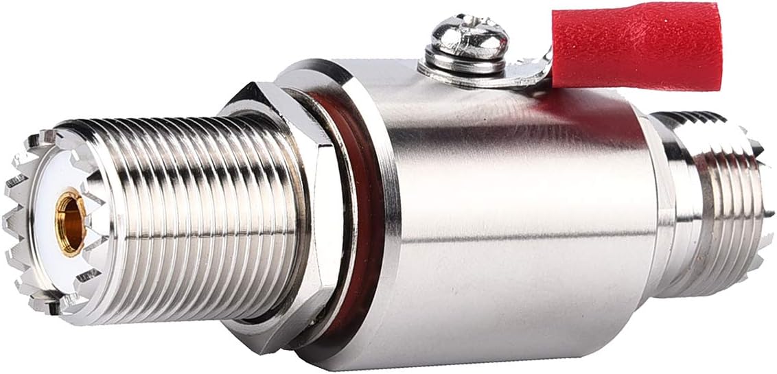 PL-259 Lightning Surge Protector UHF Lightning Arrestor PL259 Female to ...