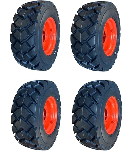 Small Tires 4 ~ 12-16.5 HD Skid Steer Tires/Wheels/Rims For Caterpillar ...