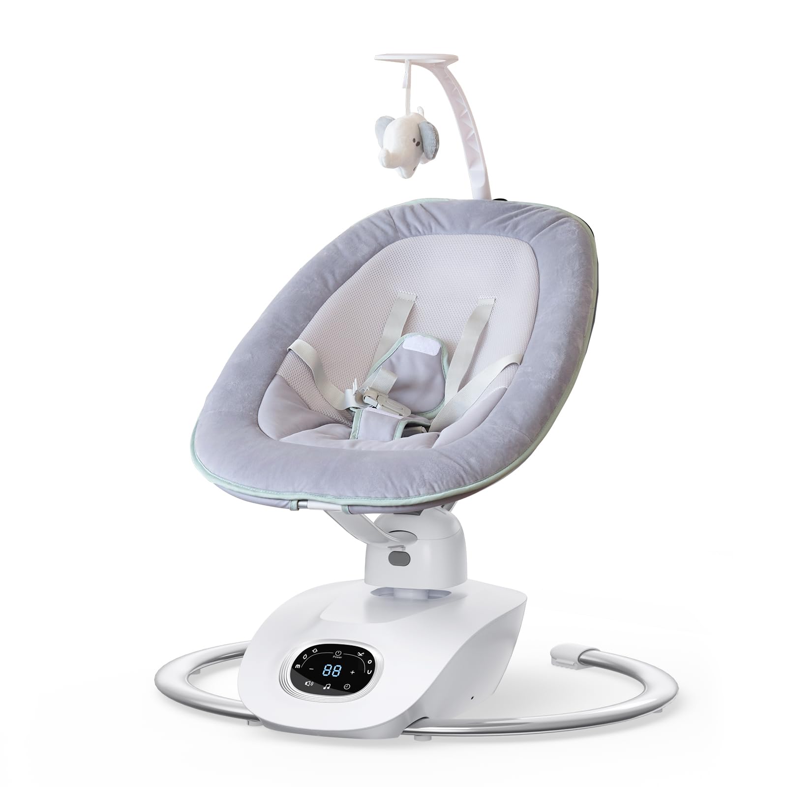 Momcozy CocoSway Baby Swing for Infants to Toddler, 3D-Motion Electric ...